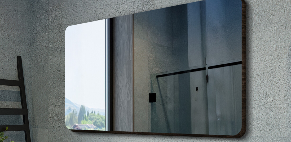 Artforma - Rounded mirrors without lighting